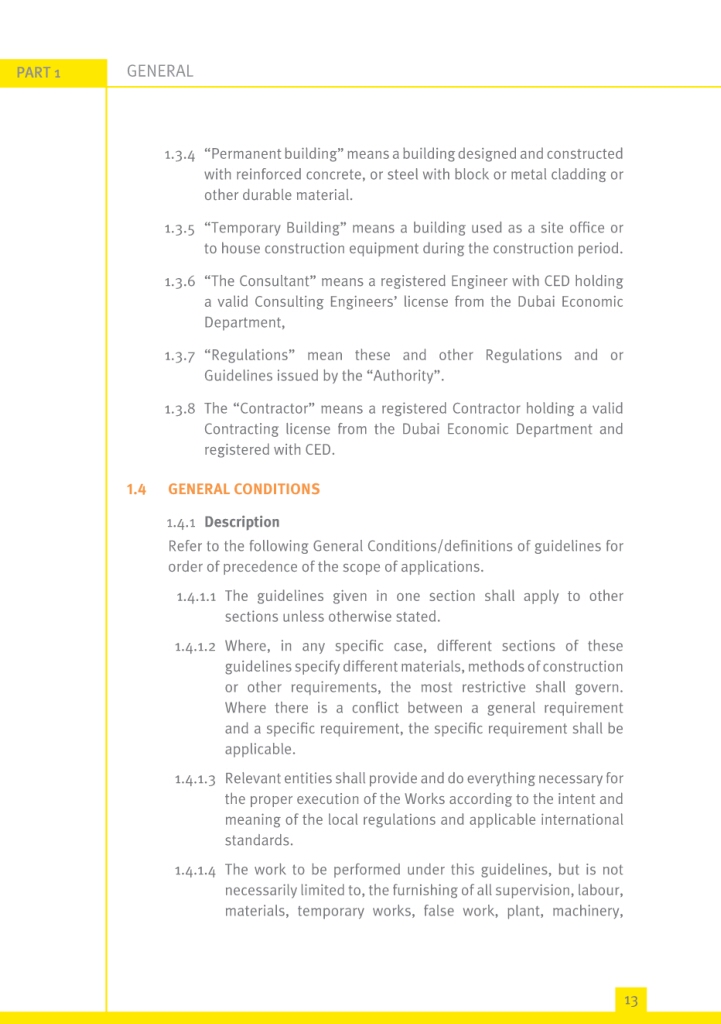 Building Regulations & Design Guidelines – MEP